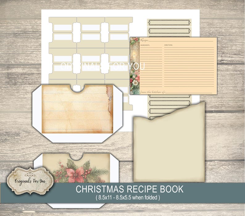 Christmas Recipe KIT, Baking, Cookbook, Cakes and Pies, Holiday ...