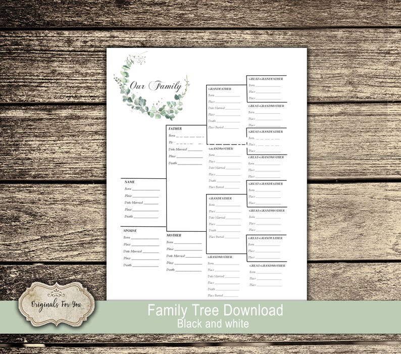 Family Tree Download and Print - Easily Create Your Family Tree With ...