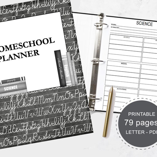 ULTIMATE Homeschool Planner 79 Pages Printable Planner - Etsy