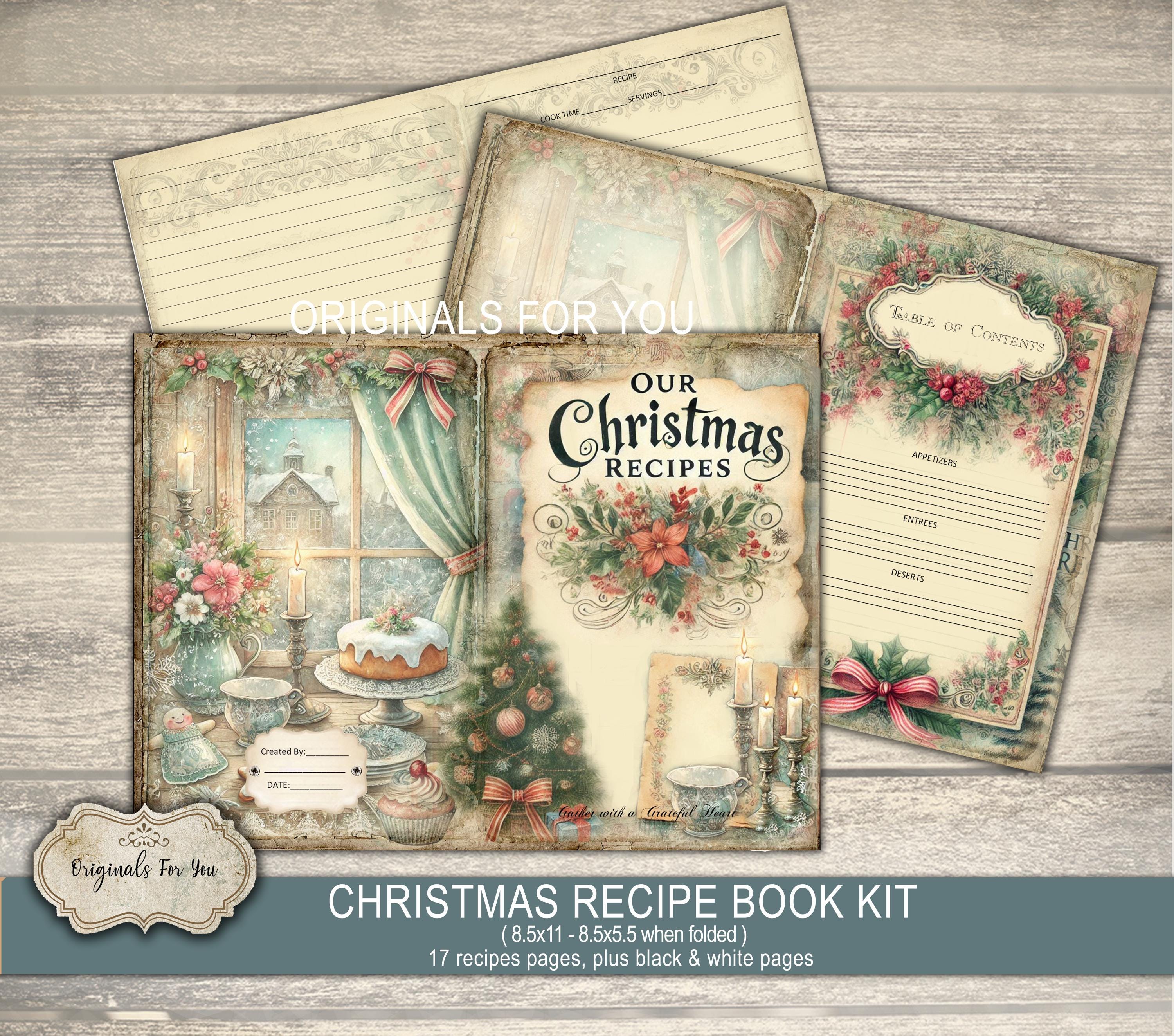 Christmas Recipe KIT, Baking, Cookbook, Cakes and Pies, Holiday ...
