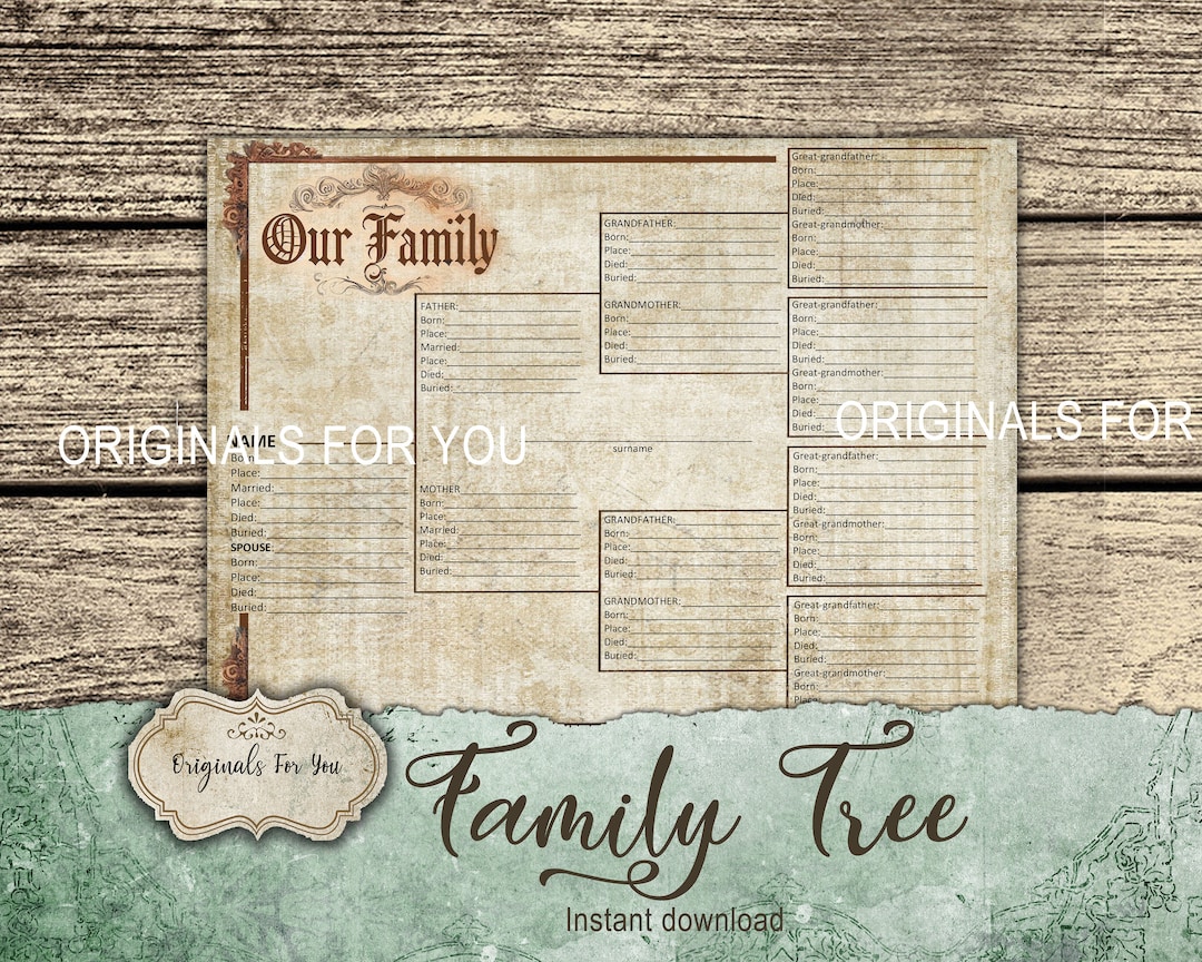 Family Tree Download and Print - Easily Create Your Family Tree With ...