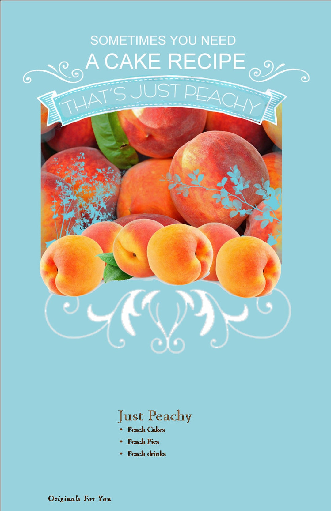 JUST PEACHY - Printable Cookbook With Peach Recipes - Etsy
