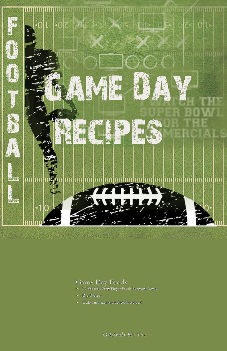 GAME DAY RECIPES Download and Print Game Food Cookbook - Etsy