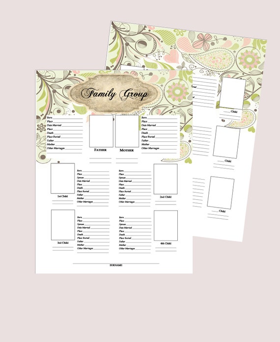 Editable-family Tree Download and Print Easily Create Your - Etsy