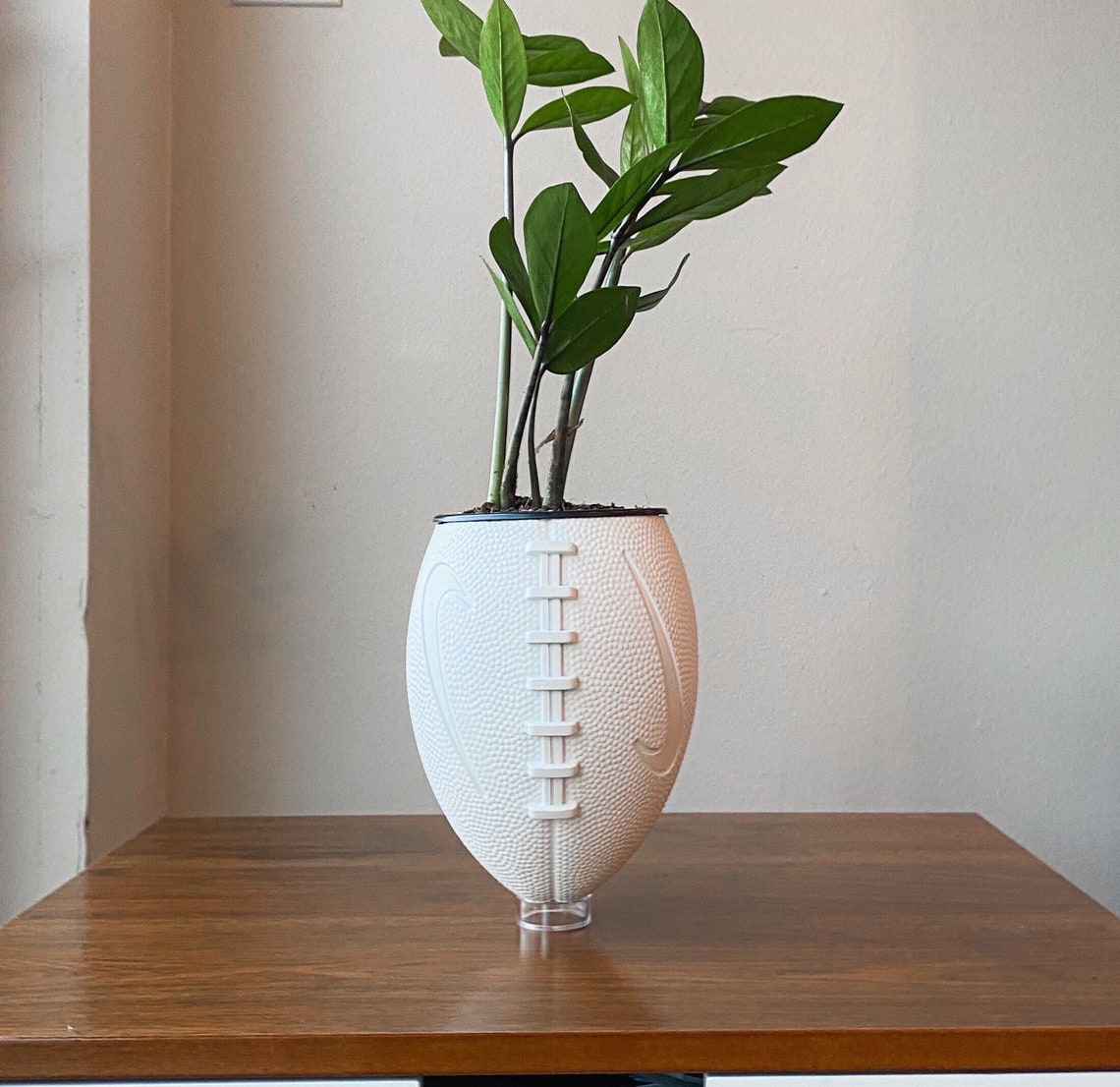 White Mini Football Planter - Etsy