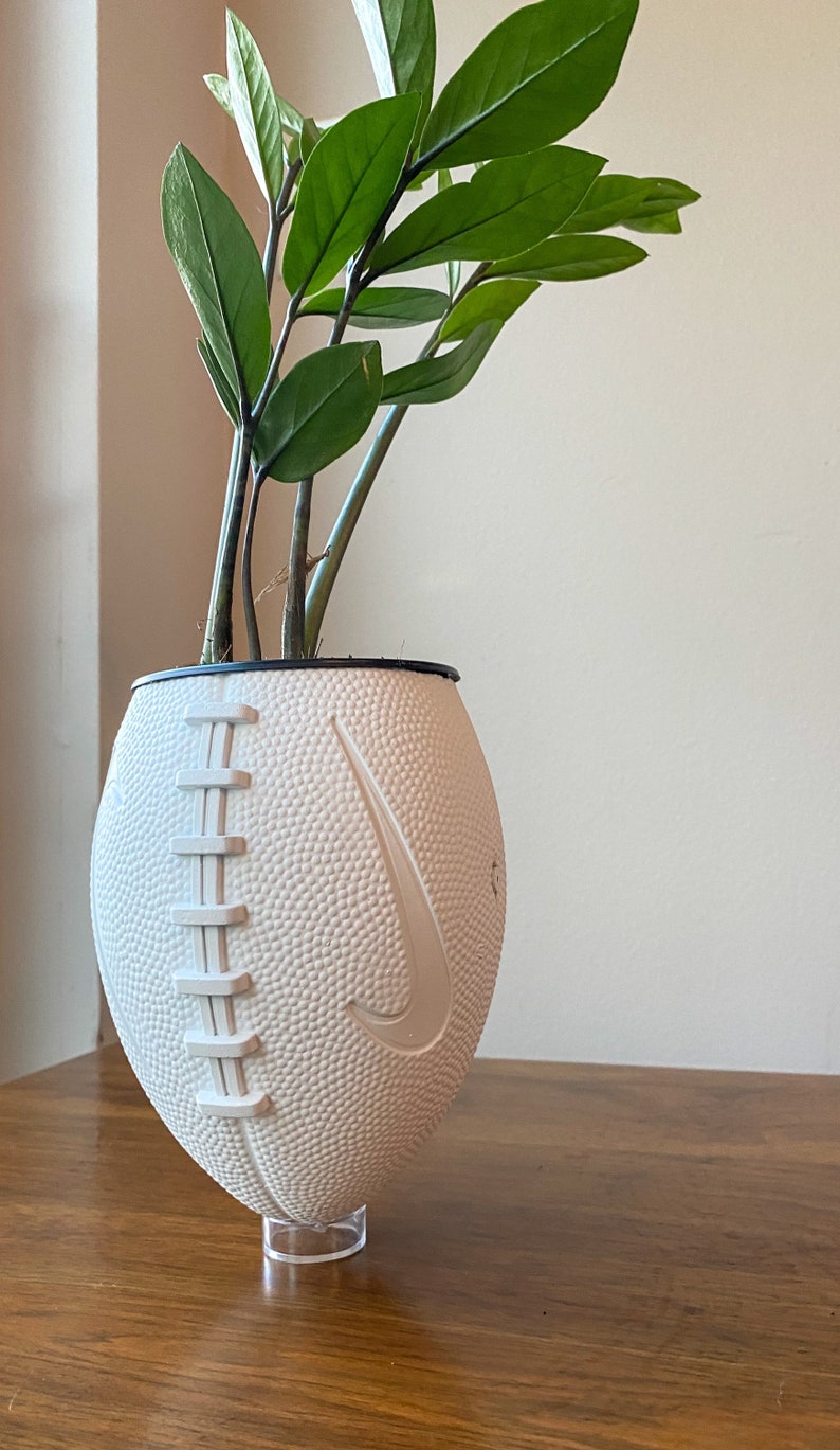 White Mini Football Planter - Etsy