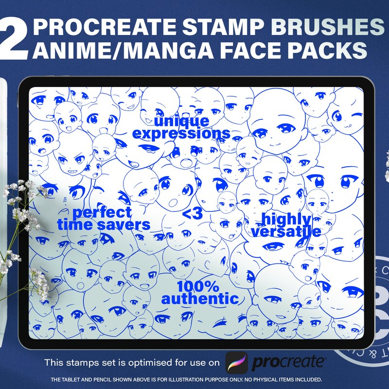 Procreate Chibi Stamps - Etsy