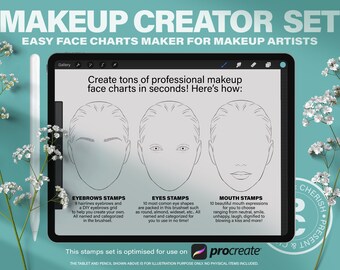 Procreate Face Chart - Etsy