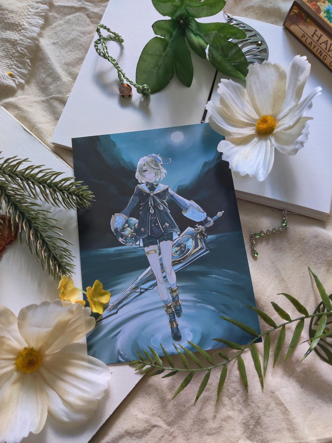 Freminet Print 4x6 -genshin Impact Art Print -anime Art Print -freminet ...