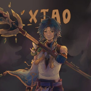 Xiao Print 5x6 -genshin Impact Art Print -anime Art Print -anime Fanart ...
