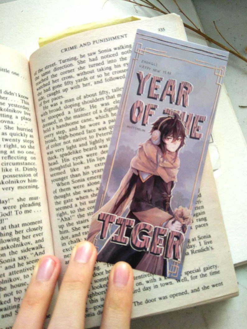 Zhongli Bookmark 5.5x2.5 genshin Impact Art Print anime Art - Etsy