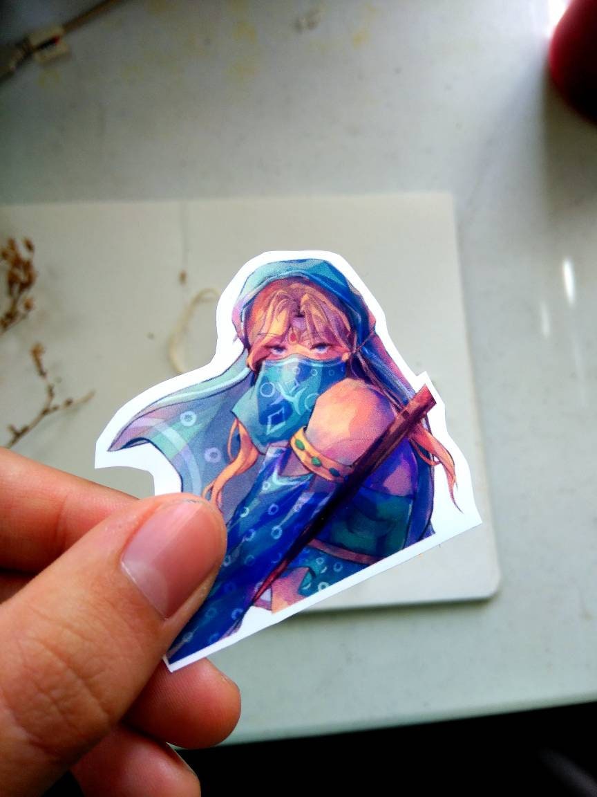 Link BOTW Sticker gerudo Link Legend of Zelda Breath of the - Etsy