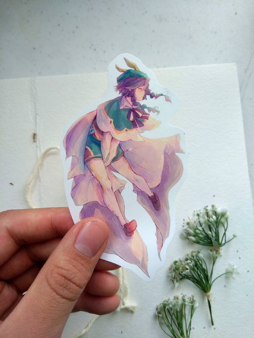 Venti Sticker Genshin Impact Barbatos Waterproof Vinyl | Etsy