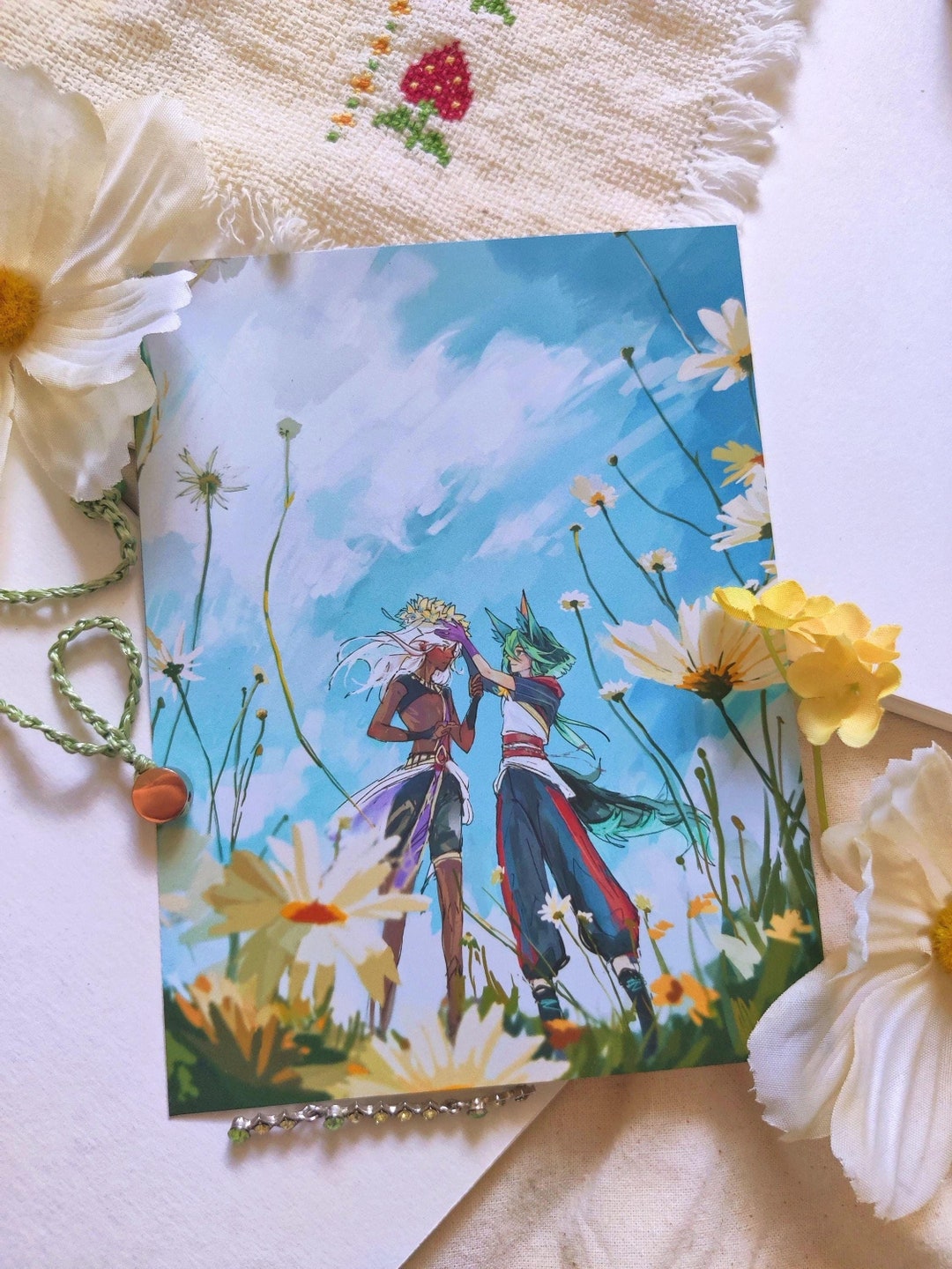 Cyno & Tighnari Print 5x6 -genshin Impact Art Print -anime Art Print ...