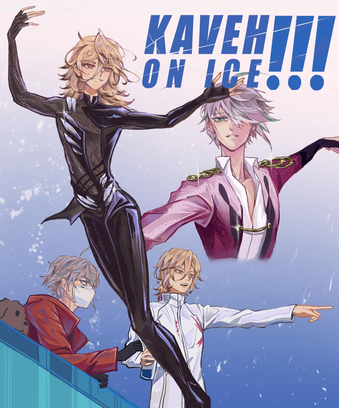 Kaveh & Alhaitham Yuri on Ice!!! Print 5x6 -genshin Impact Art Print ...