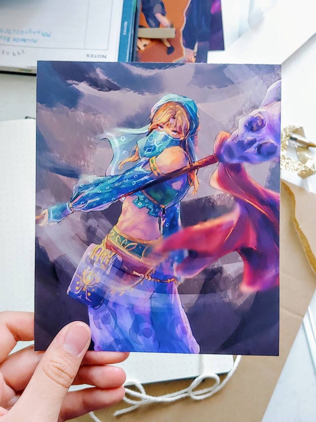 Link Art Print 5x6 -gerudo Link Legend of Zelda Breath of the Wild ...
