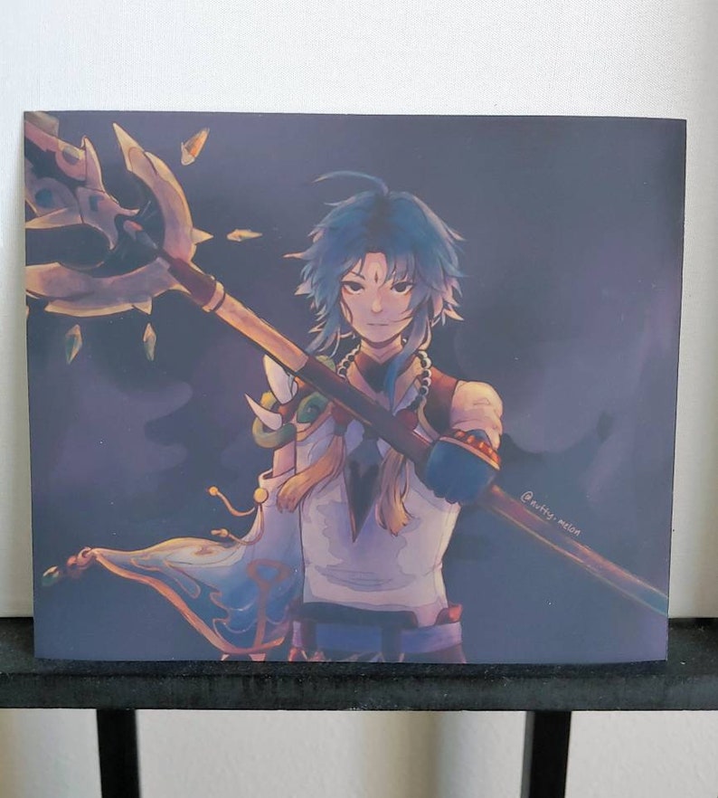 Xiao Print 5x6 genshin Impact Art Print anime Art Print - Etsy