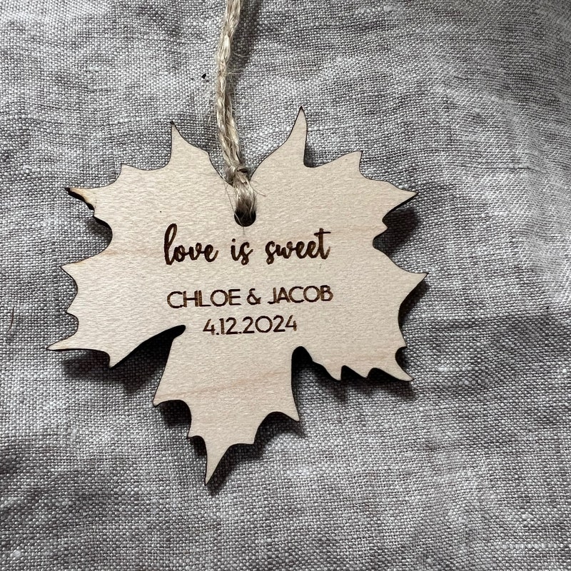 Maple Syrup Leaf Wedding Favor - Etsy