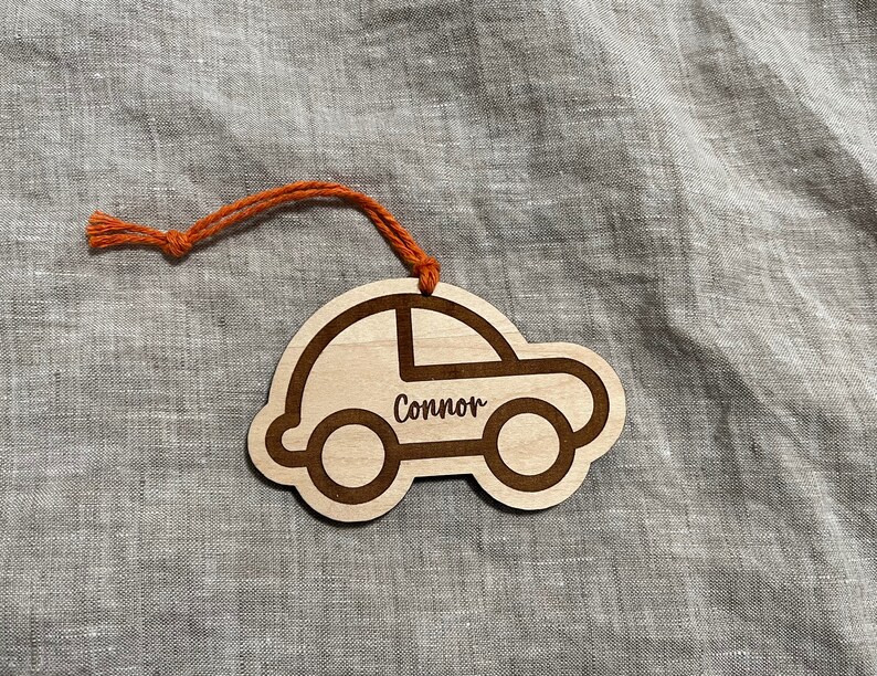 Wooden Car Name Tag // Engraved Car Name Tag // Car Name Tag // Custom ...