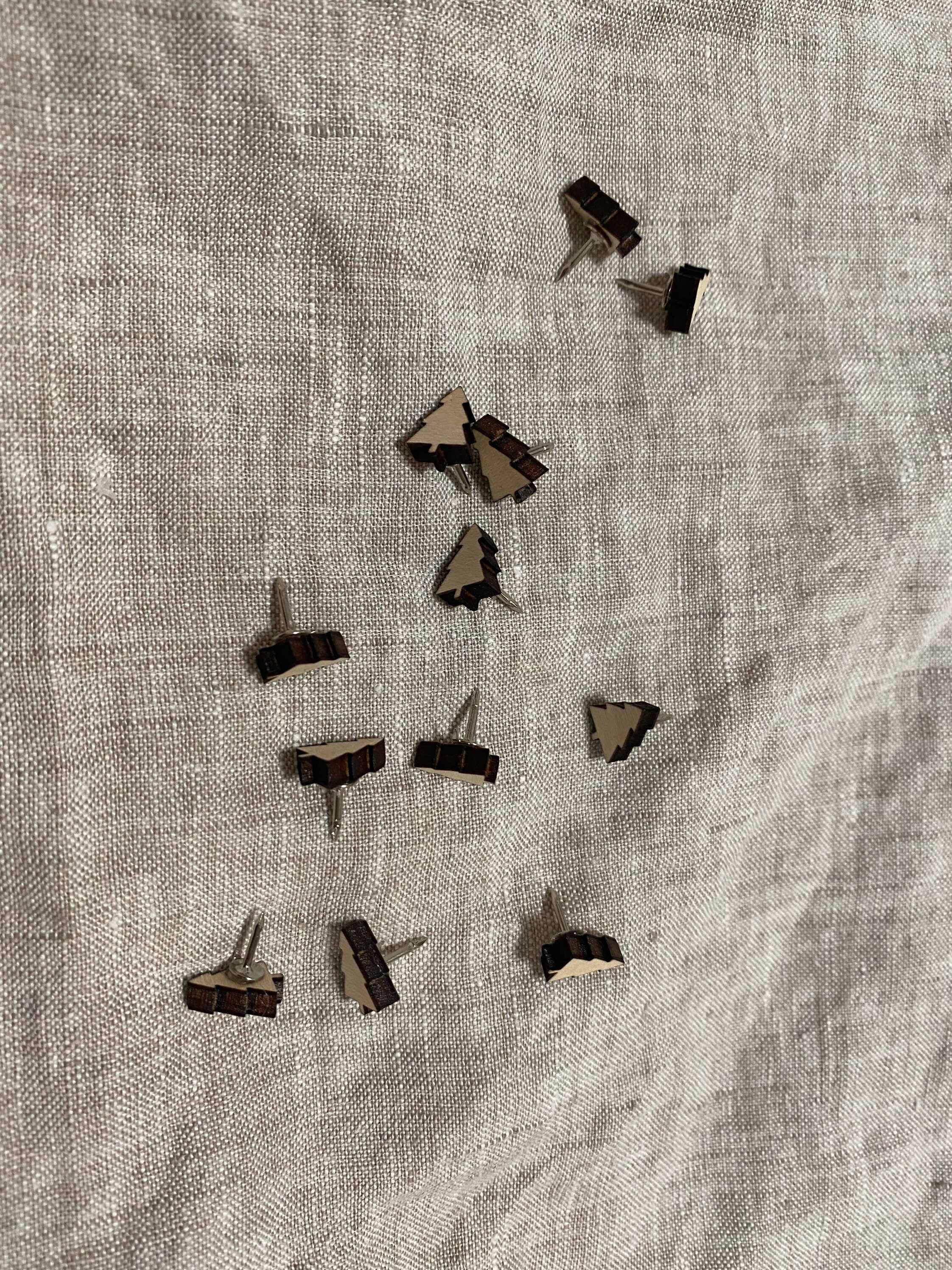 Tree Push Pin // Tree Map Push Pins // National Park Push Pins | Etsy