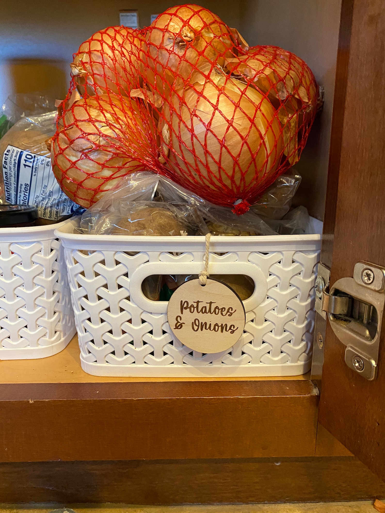 Custom Wooden Pantry Labels // Wood Kitchen Labels // Wood Pantry Bin ...