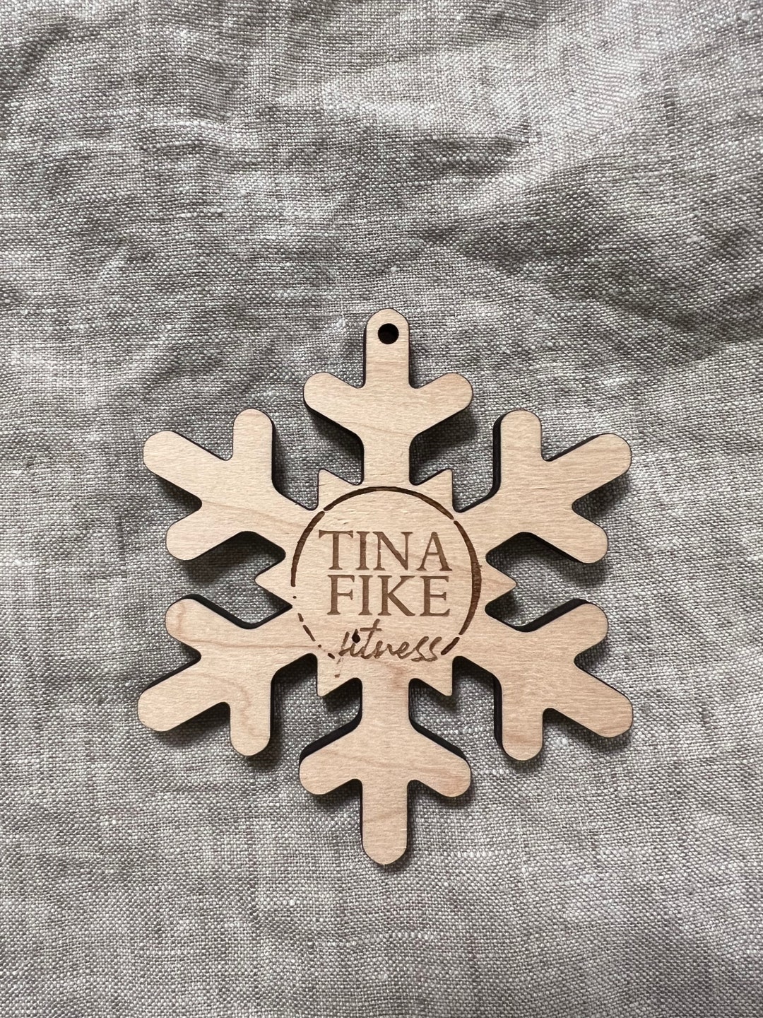 Custom Snowflake Logo Ornament // Corporate Logo Ornament ...