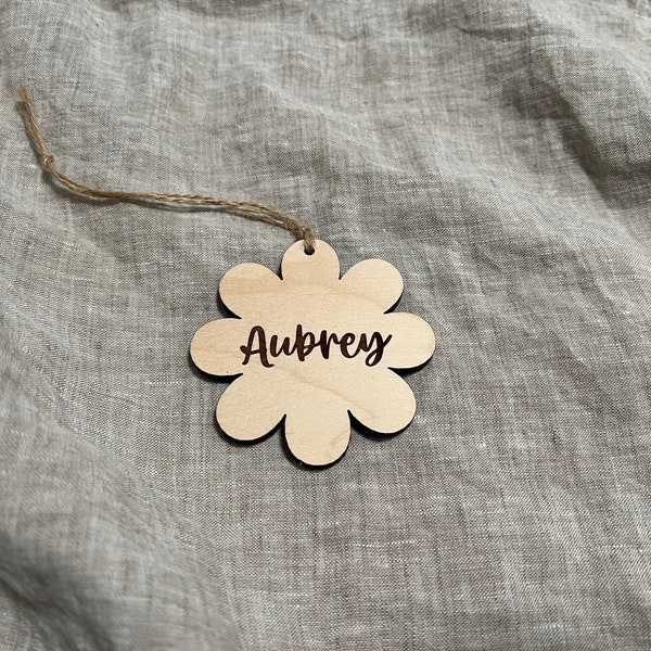 Flower Name Tags - Etsy