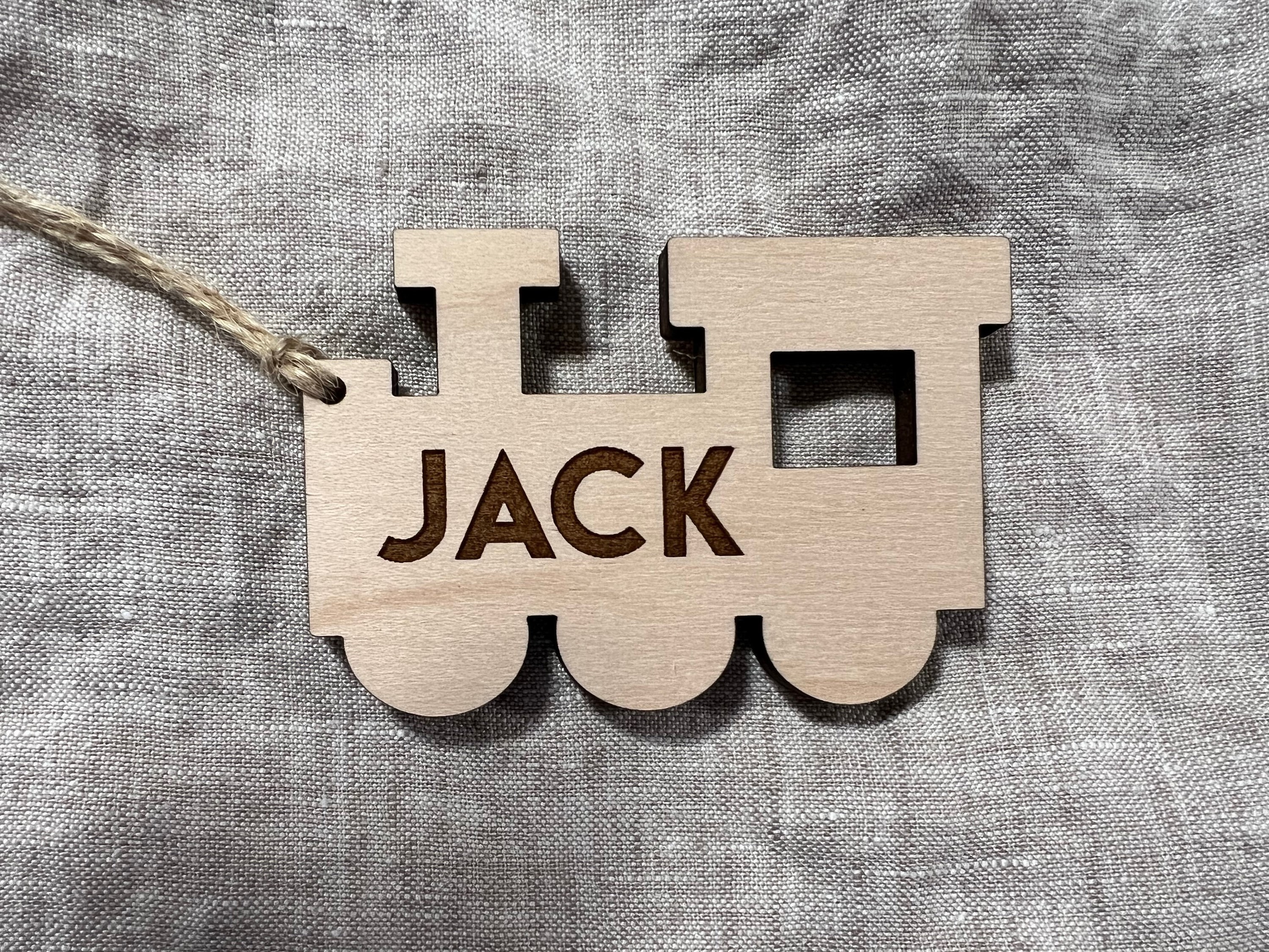 Wooden Train Name Tag // Engraved Train Name Tag // Train Name Tag ...