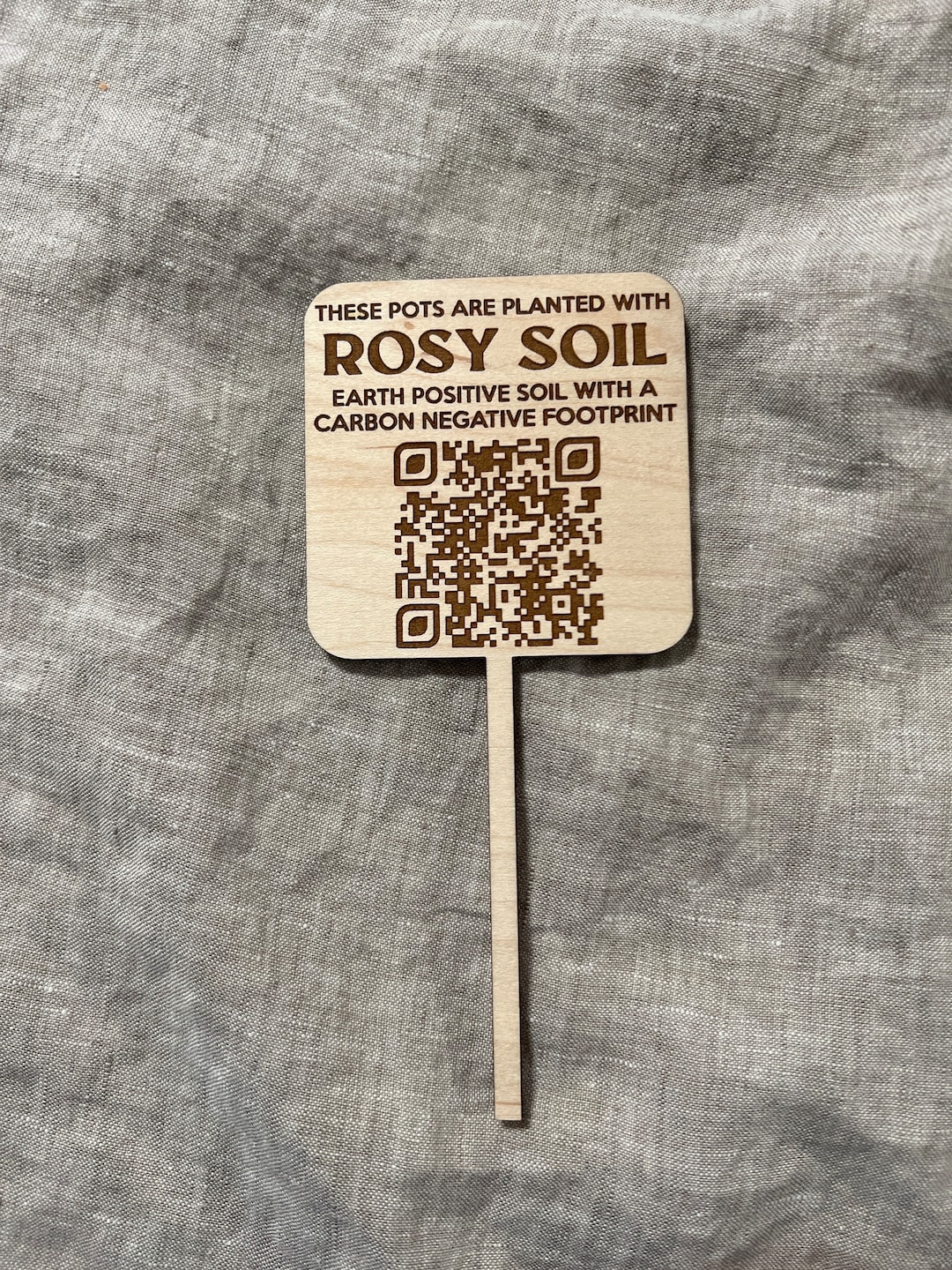 Wooden Logo Custom Plant Stakes // Custom // Plant Markers // Garden ...