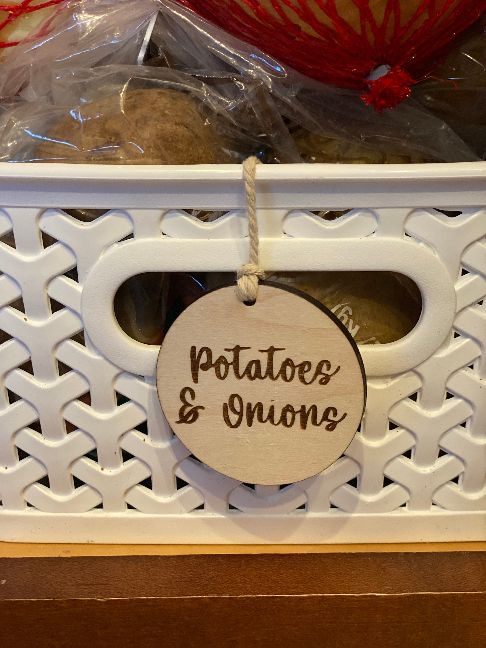 Custom Wooden Pantry Labels // Wood Kitchen Labels // Wood Pantry Bin ...