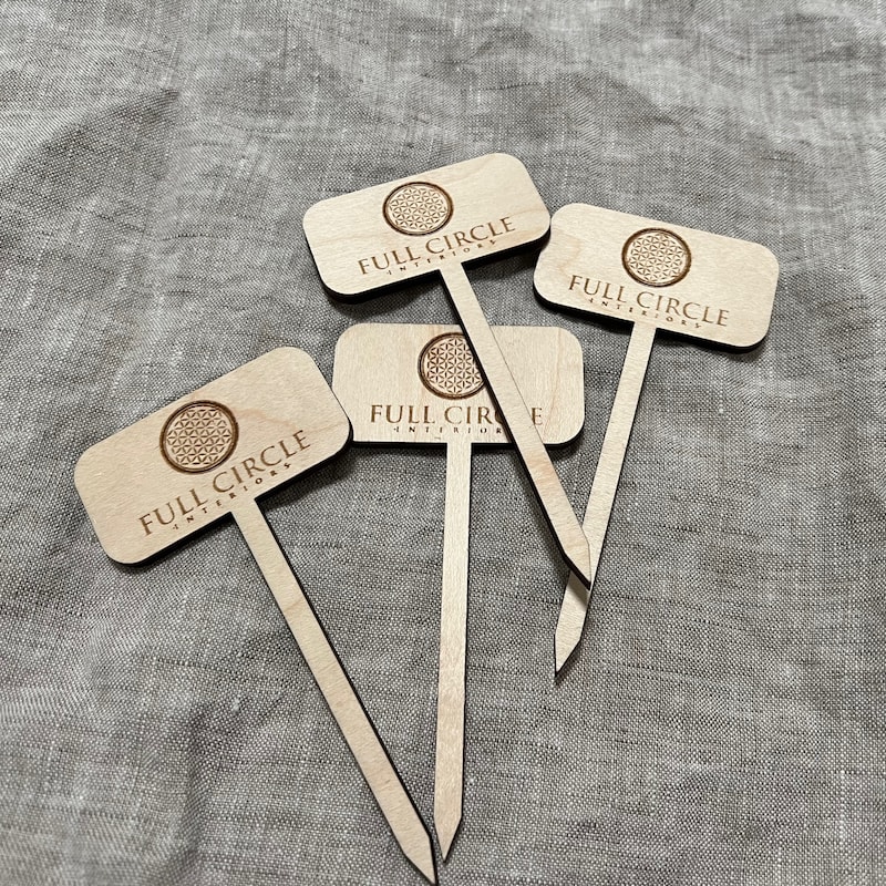 Custom Logo Plant Markers - Etsy
