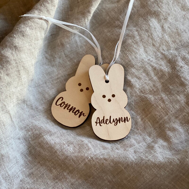 Wooden Name Tags - Etsy