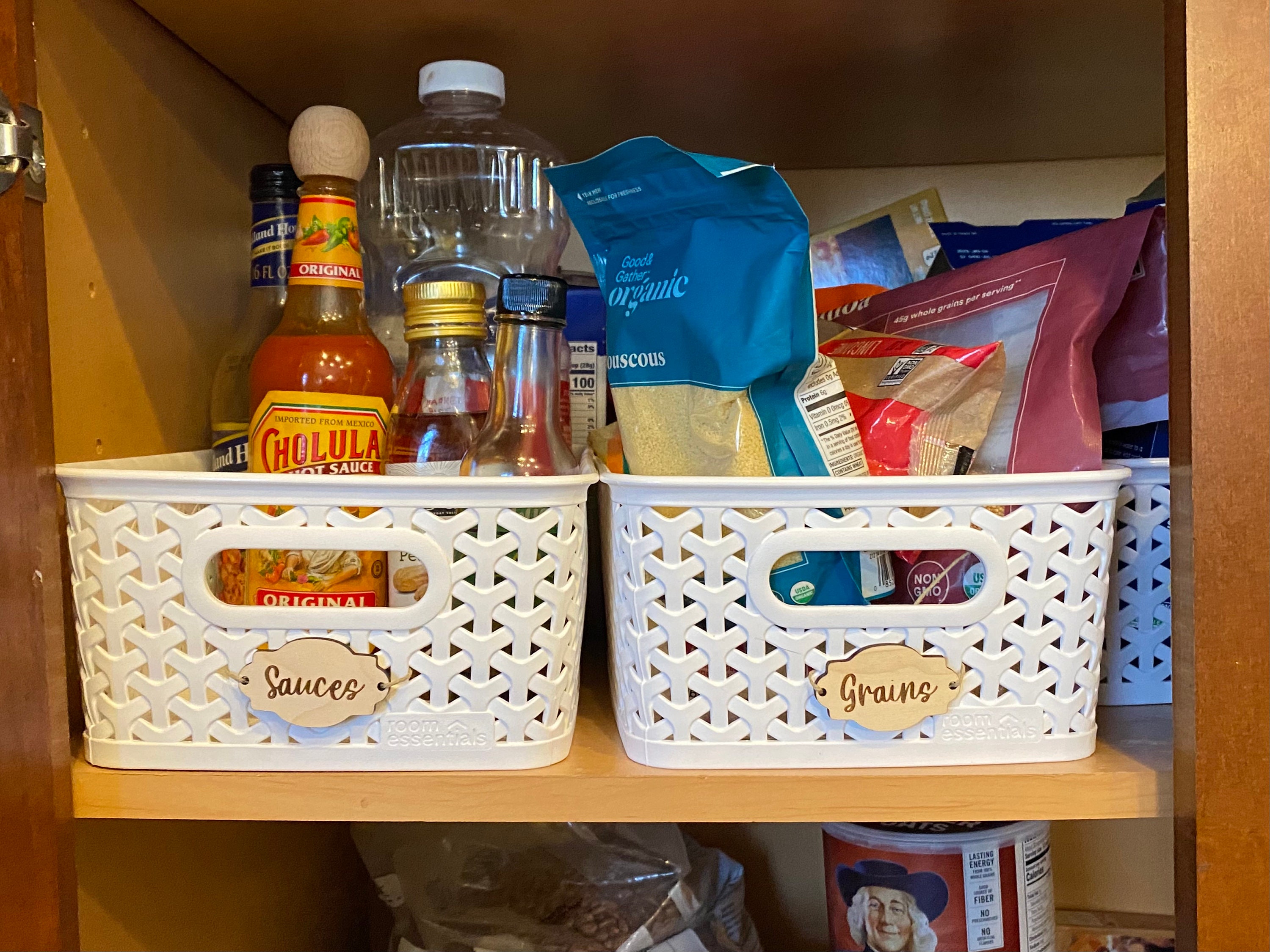 Custom Wooden Pantry Labels // Wood Kitchen Labels // Wood | Etsy