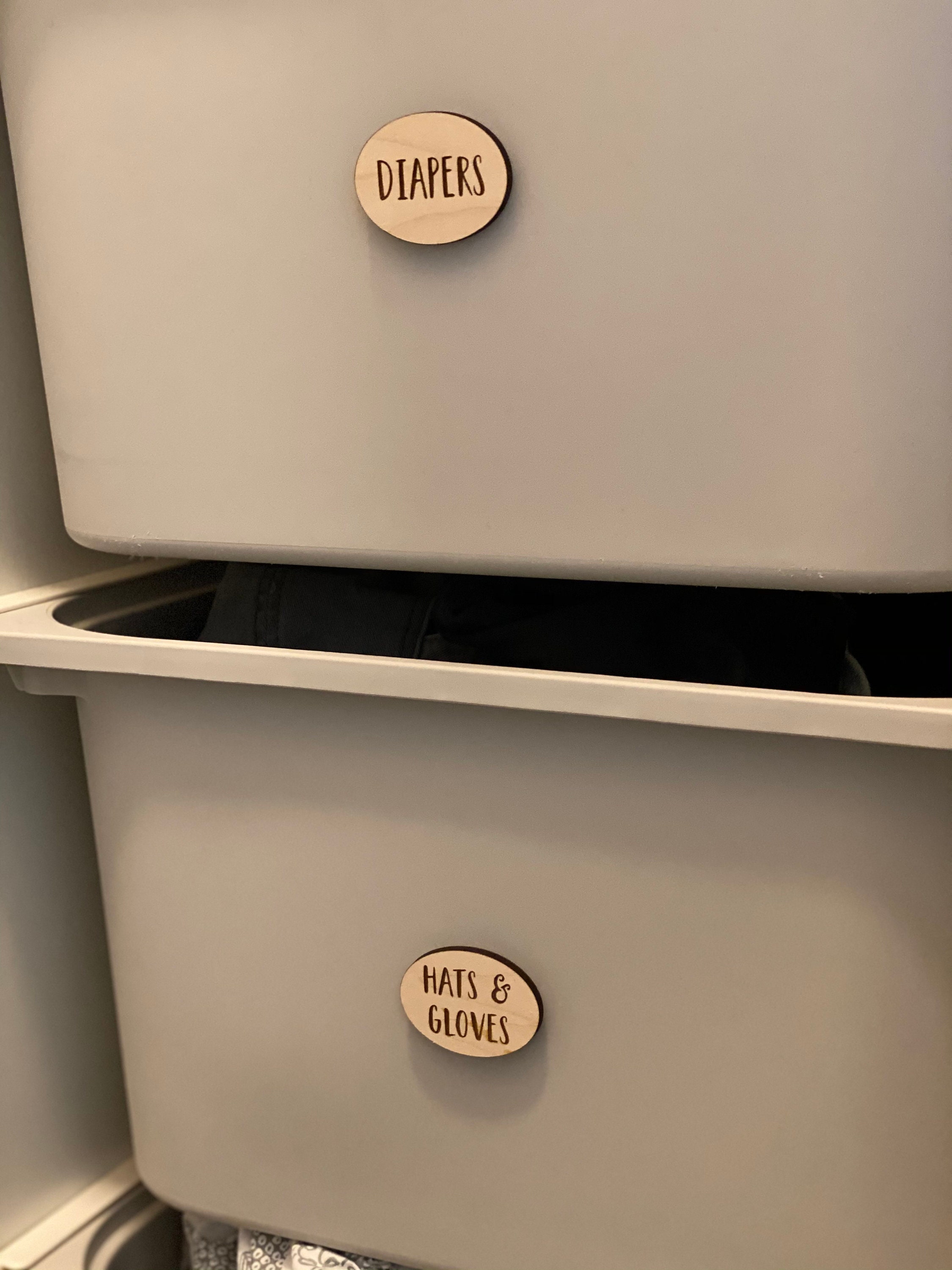 Custom Wooden Kids Labels // Wood Labels for Organizing // Wood Toy Bin ...