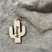 Wooden Cactus Name Tag // Engraved Cactus Name Tag // Cactus - Etsy
