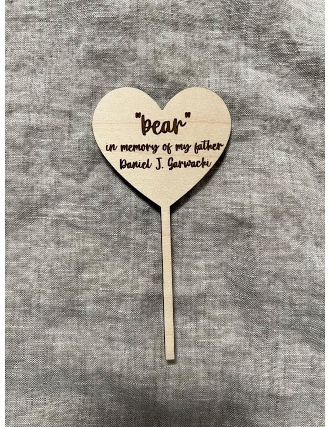 Memorial Plant Label // Memorial Garden Stake // in Memory of Plant ...