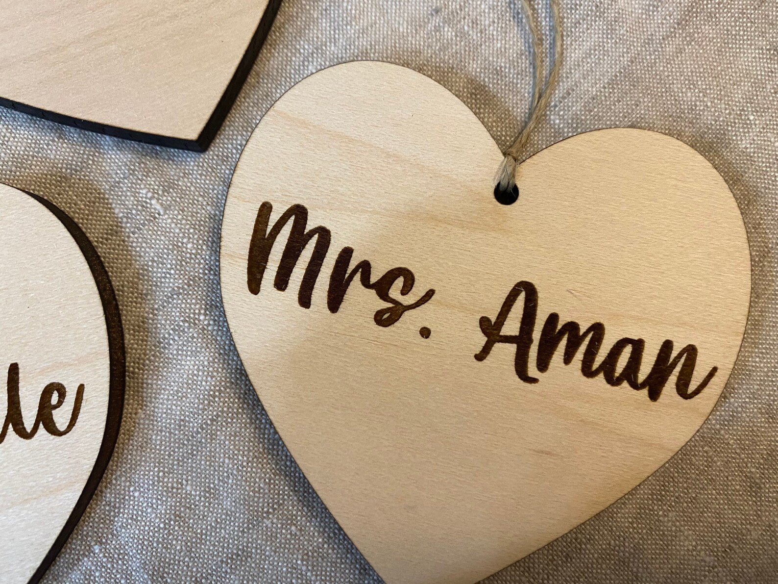 Teacher Gift // Wooden Teacher Name Tag // Teacher Gift Tag - Etsy