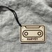 Wooden Cassette Tape Name Tag // Engraved Cassette Tape Name Tag ...