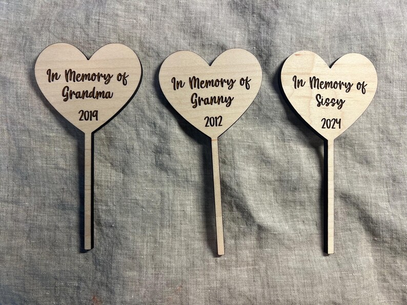 Memorial Plant Label // Memorial Garden Stake // in Memory of Plant ...