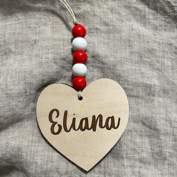 Heart Name Tag - Etsy