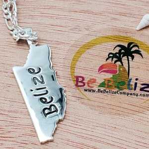 Belize 3d Map Pendant Charm Earrings .925 Sterling Silver - Etsy
