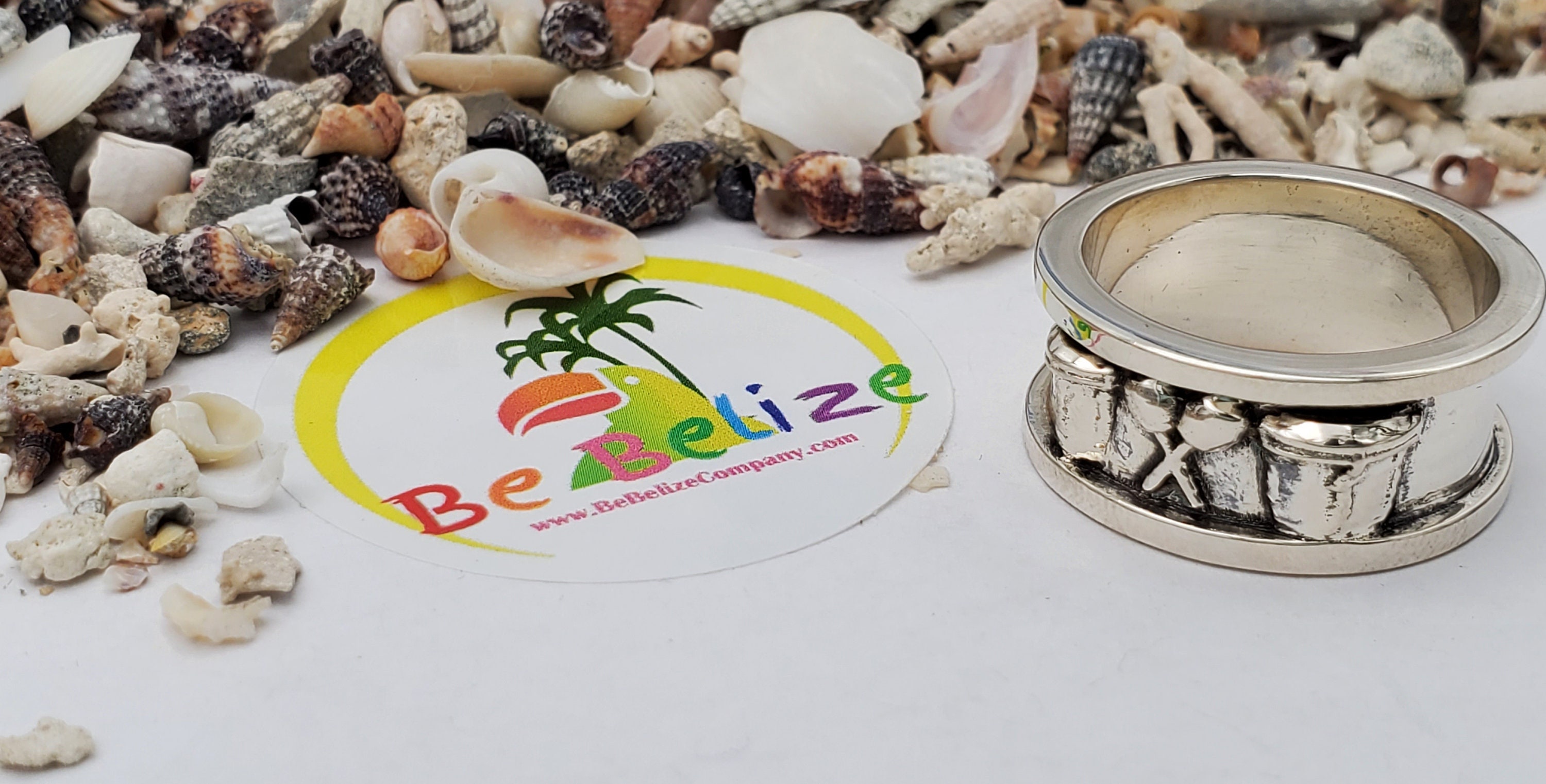 Garifuna Drum & Shaka Ring .925 Sterling Silver - Etsy