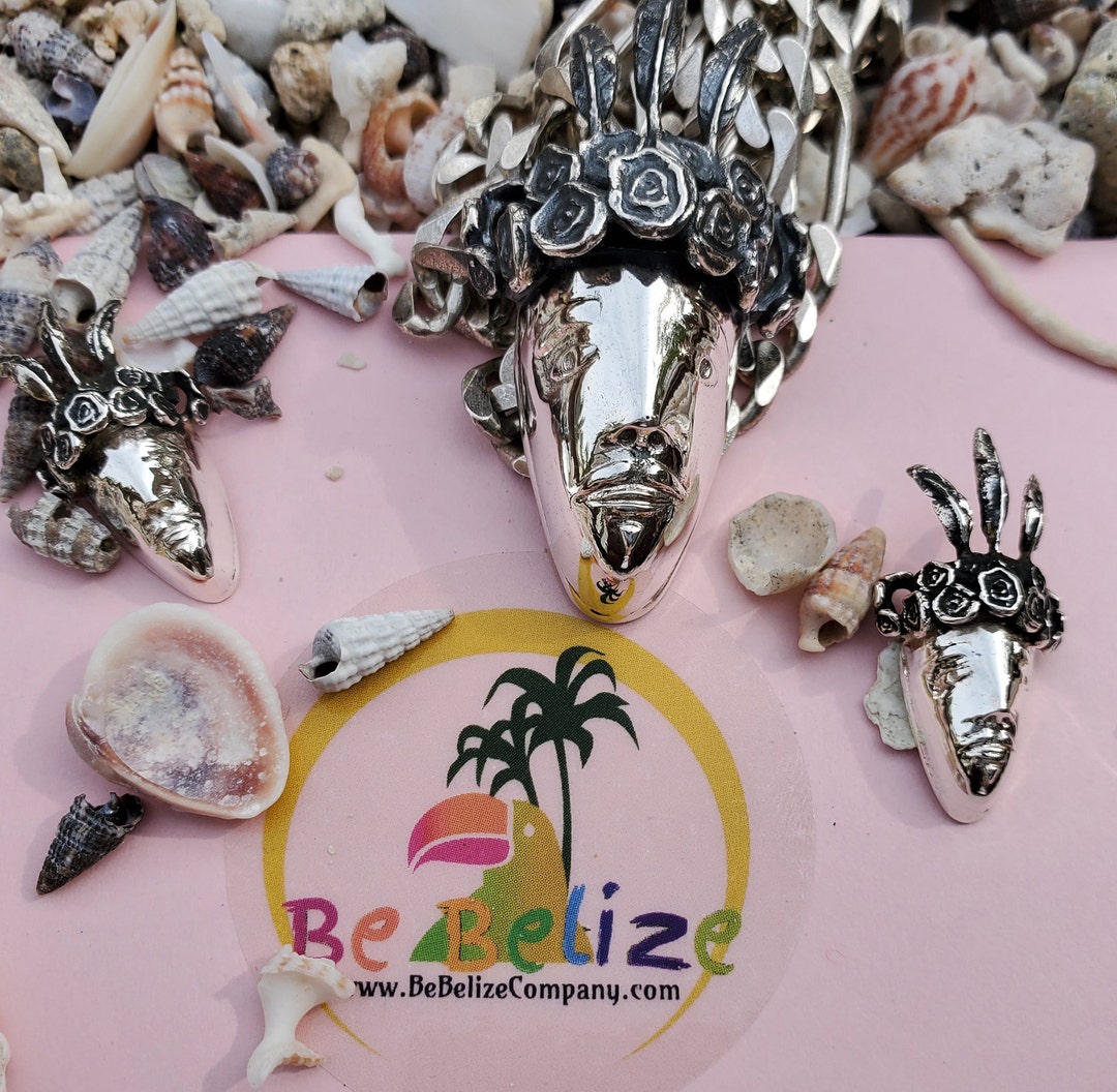 John Canoe Mask .925 Sterling Silver - Etsy