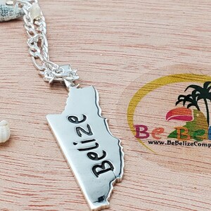 Belize 3d Map Pendant Charm Earrings .925 Sterling Silver - Etsy