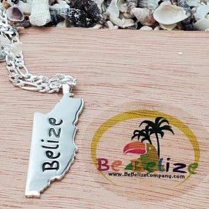 Belize 3d Map Pendant Charm Earrings .925 Sterling Silver - Etsy
