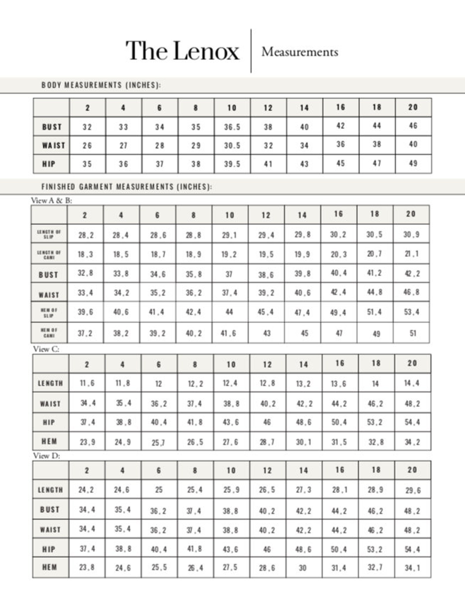 Lingerie Sewing Pattern PDF the Lenox Loungewear Set - Etsy