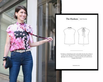 Medium Betty's Bay Tunic Top PDF Sewing Pattern UK 12-14 - Etsy