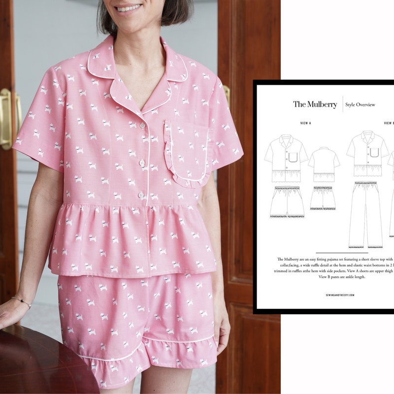 Pajamas Pdf Pattern - Etsy