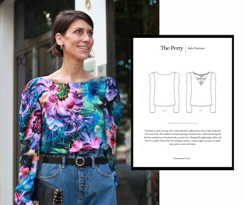 The Perry Top PDF Sewing Pattern - Etsy