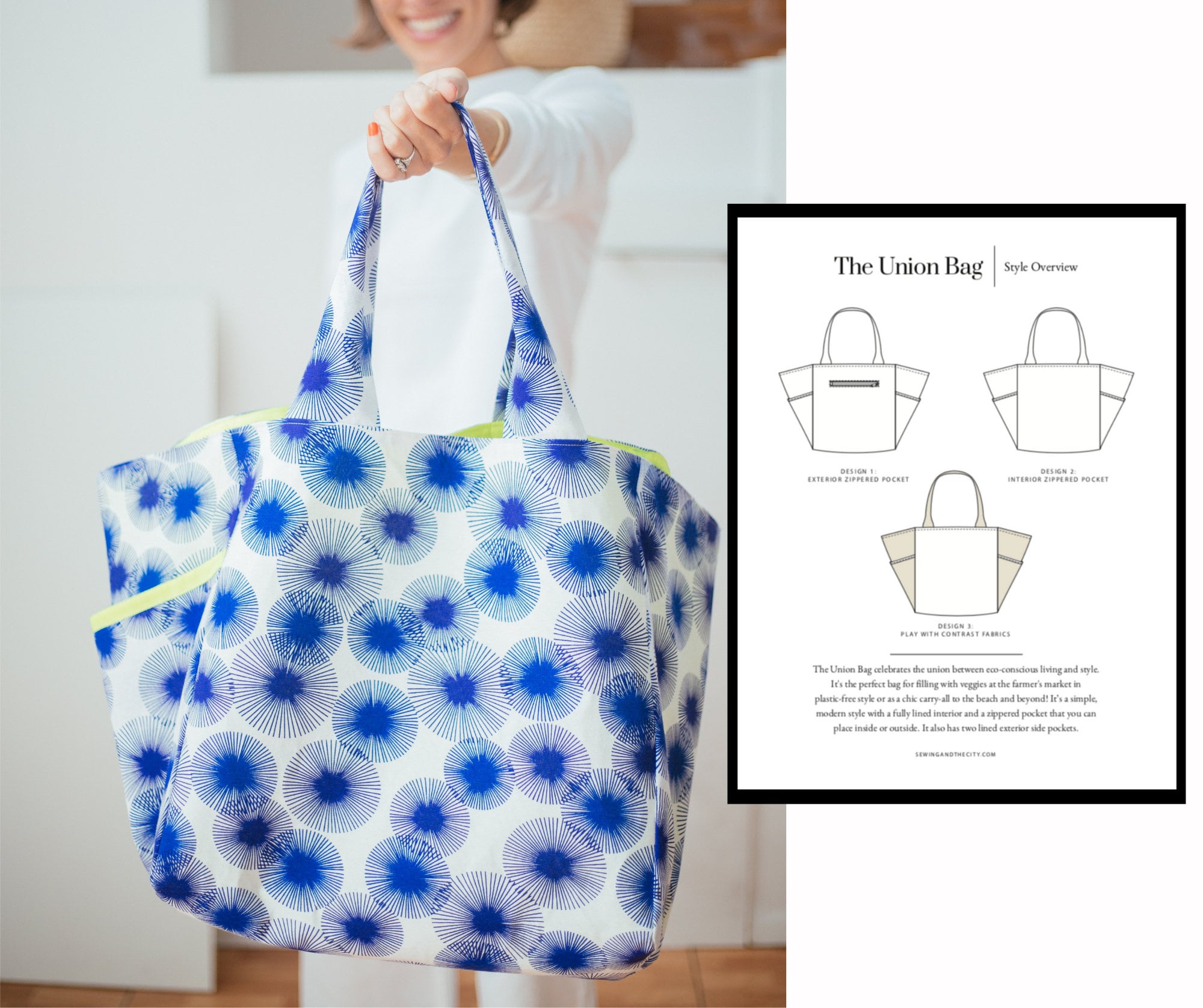 Union Bag PDF Sewing Pattern - Etsy